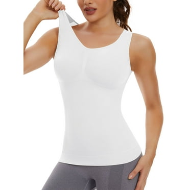 MANIFIQUE Shapewear Tank Tops with Built in Bra for Women Tummy Control ...