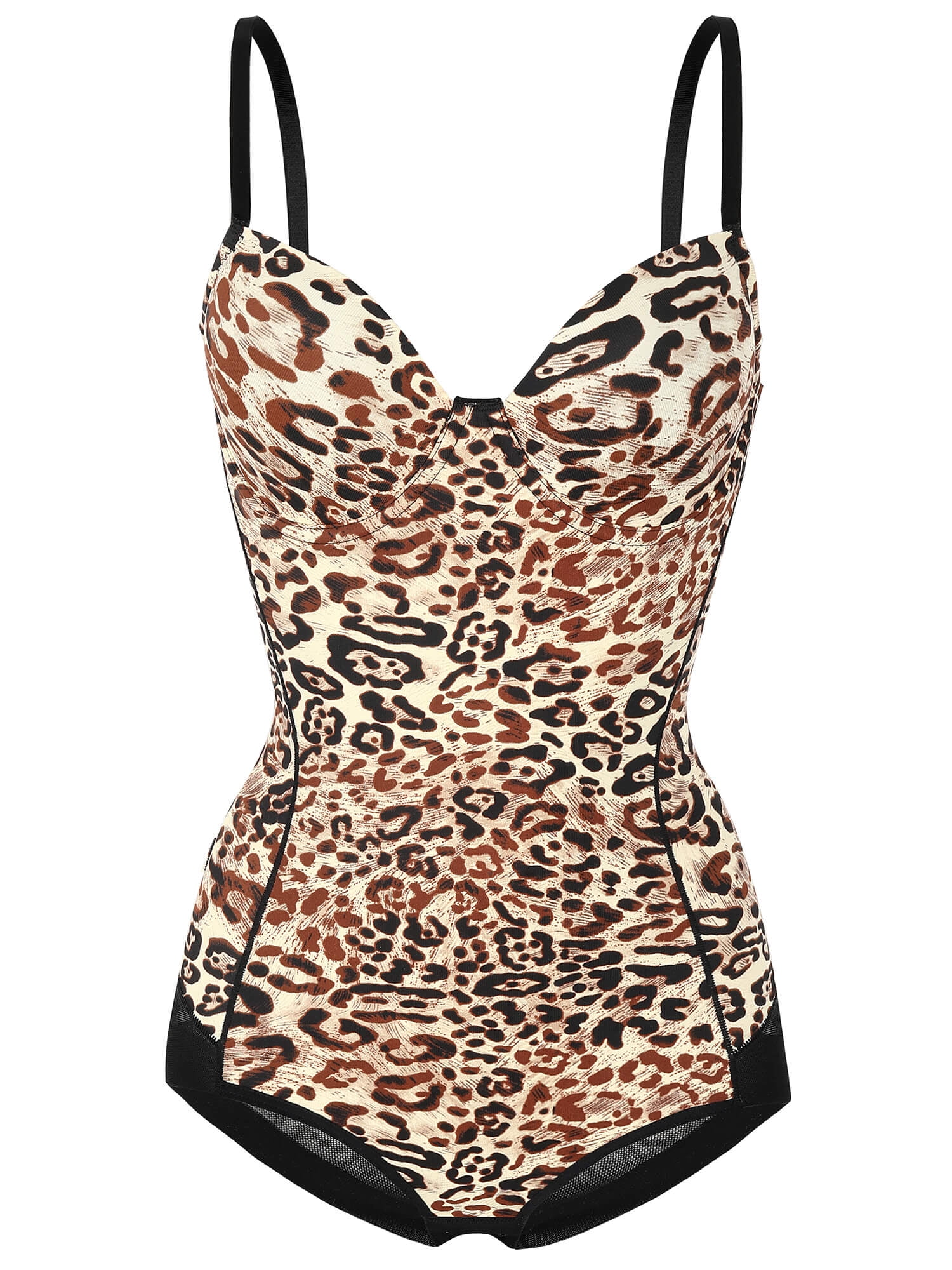 MANIFIQUE Sleeveless Tummy Control With Built in Bra Shapewear Bodysuit ...