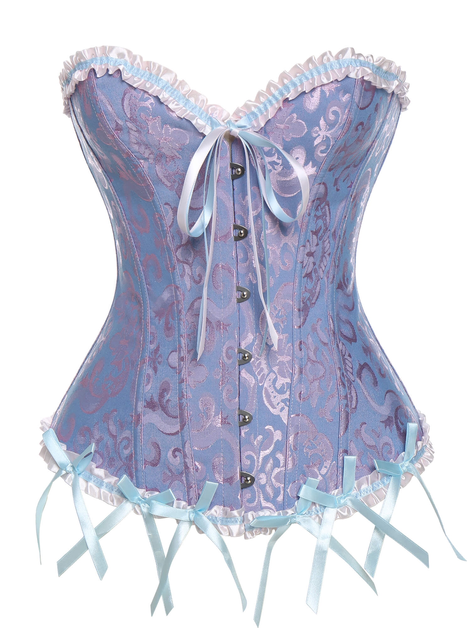 MANIFIQUE Women's Brocade Sweetheart Corset Top - Elegant Bustier ...