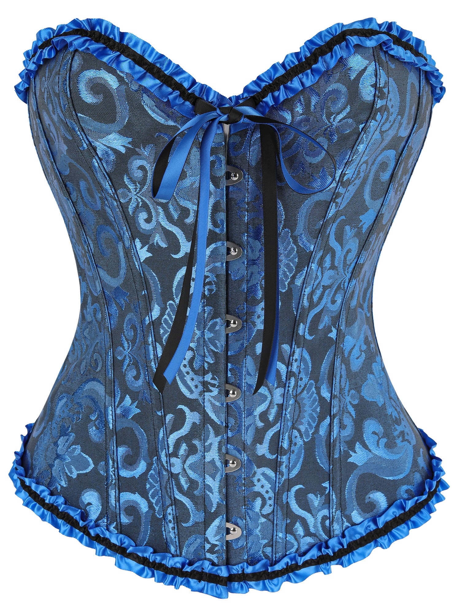 MANIFIQUE Women's Brocade Sweetheart Corset Top - Elegant Bustier ...