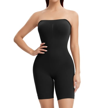 MANIFIQUE Strapless Bodysuit for Women Tummy Control Shapewear Seamless ...