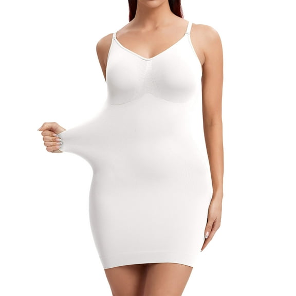 Illusion Women's Nylon Full Slip With Lace Trim Adjustable Straps Plus ...