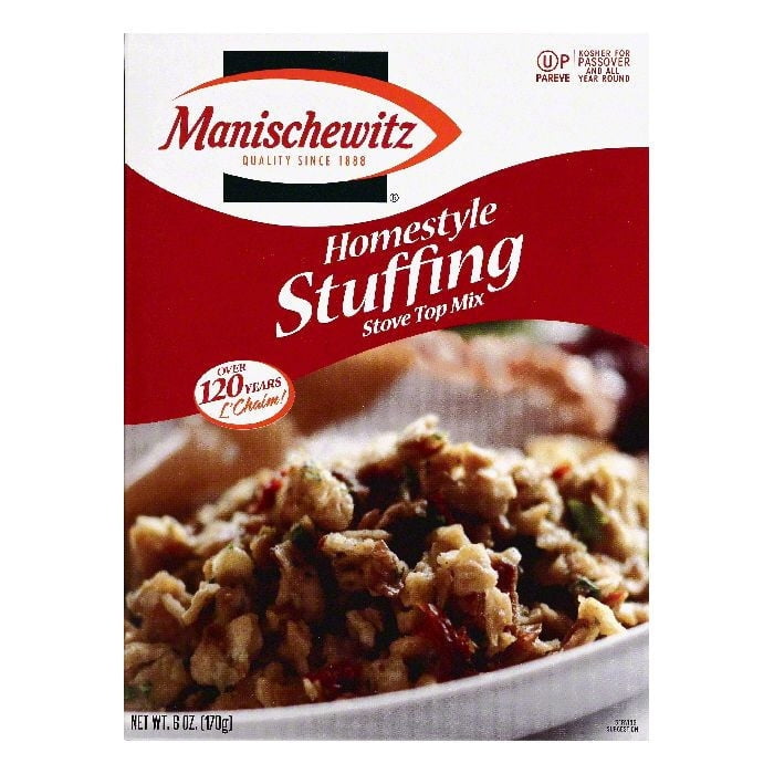 Manischewitz Homestyle Stuffing Stove Top Mix, 8 OZ (Pack of 6 ...