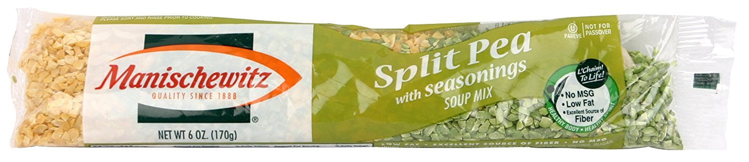 MANISCHEWITZ Split Pea with Seasonings Cello Soup Mix, 6-Ounce (Pack of ...