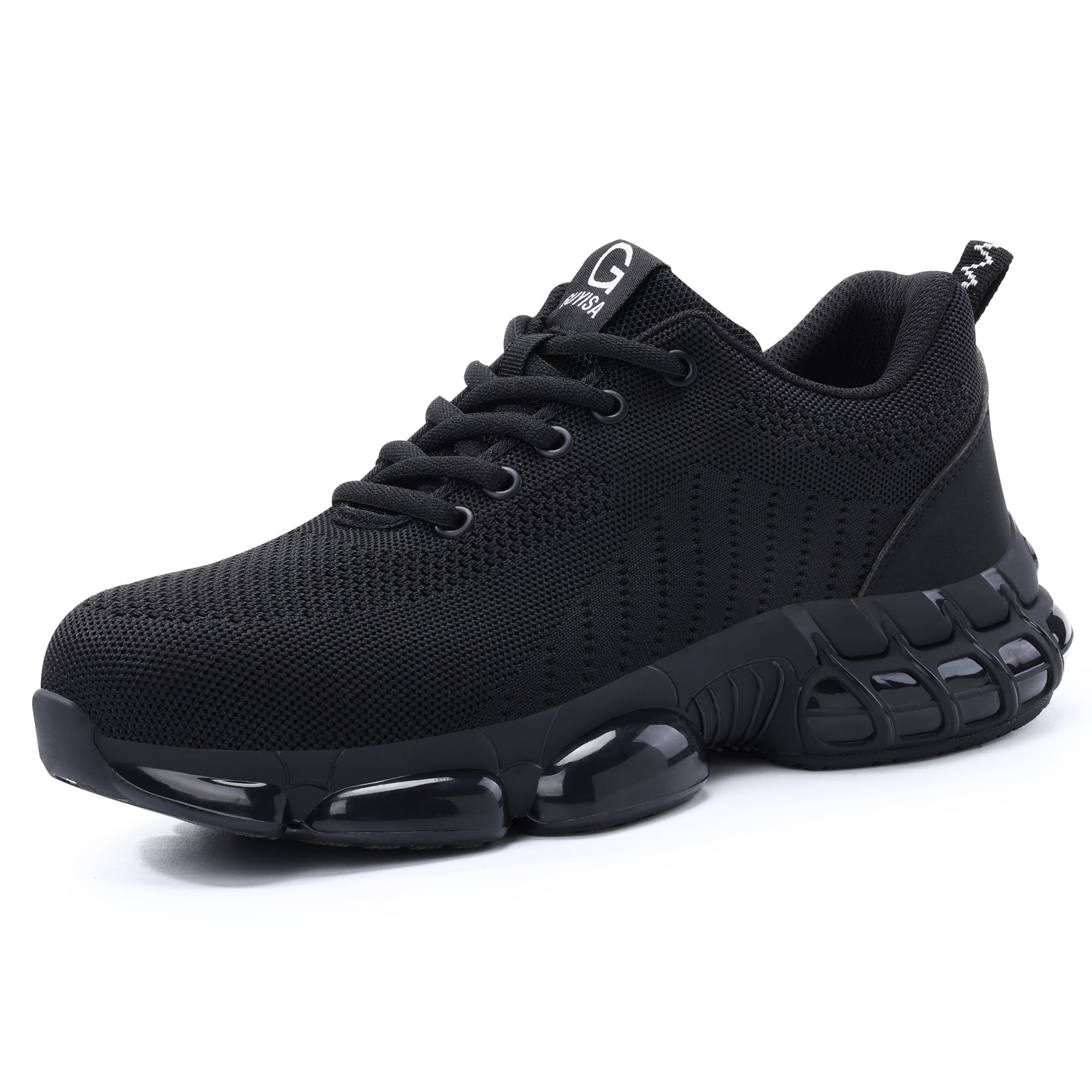 MANLEGU Steel Toe Shoes for Men Women Lightweight Work Shoes ...