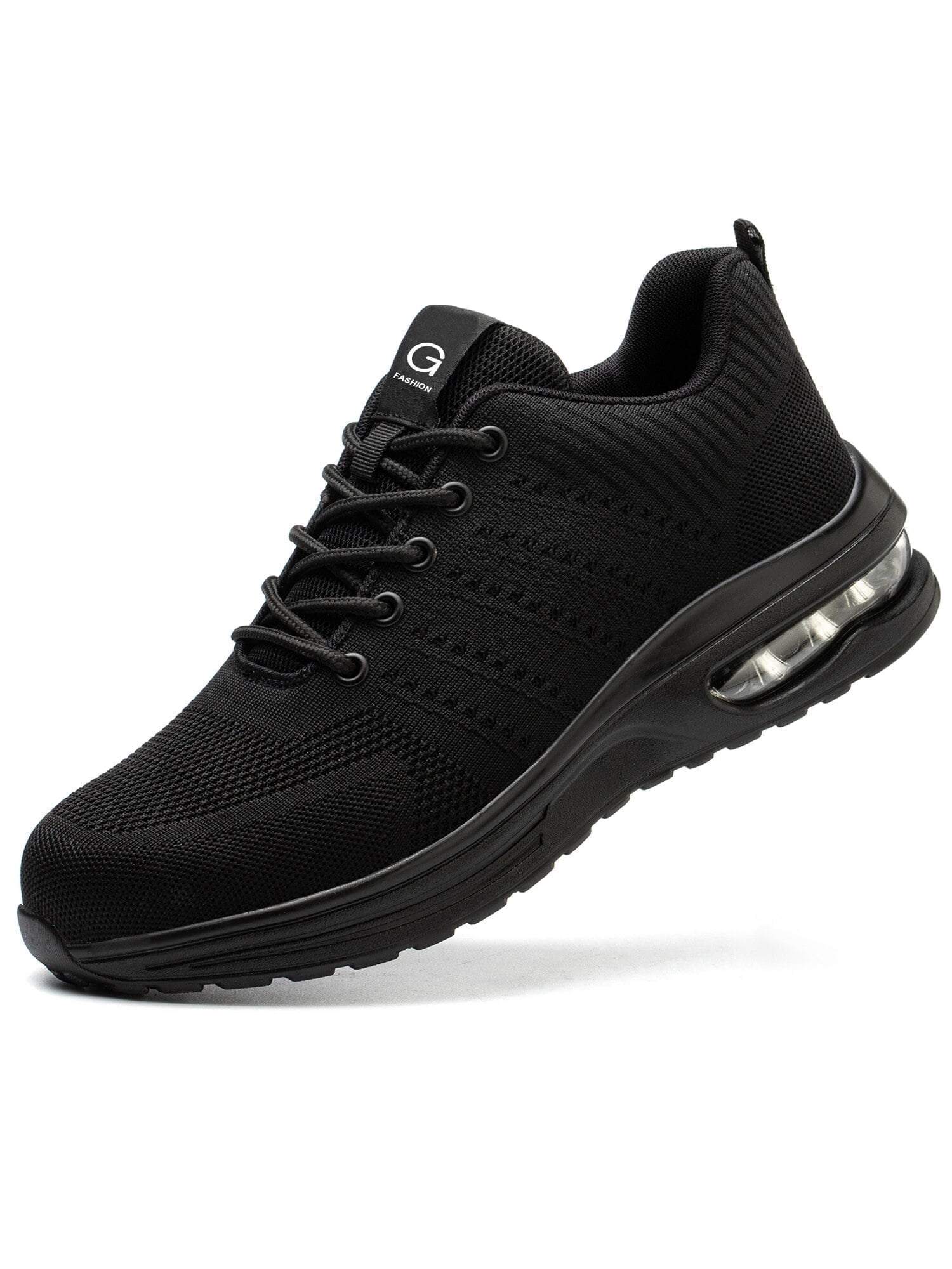 MANLEGU Steel Toe Shoes for Men Work Safety Shoes Lightweight Slip ...