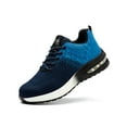 MANLEGU Lightweight Memory Foam Construction Steel Toe Shoes, Work ...