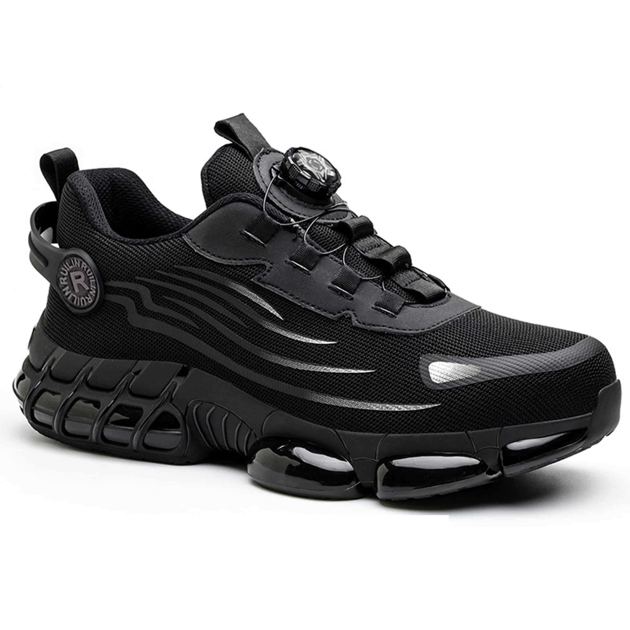 MANLEGU Steel Toe Sneaker Construction Working Boots Anti-Impact And ...