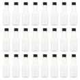 Manlingda 25 Mini Glass Water Bottles 50ml Portable Reusable Containers With Metal Cap