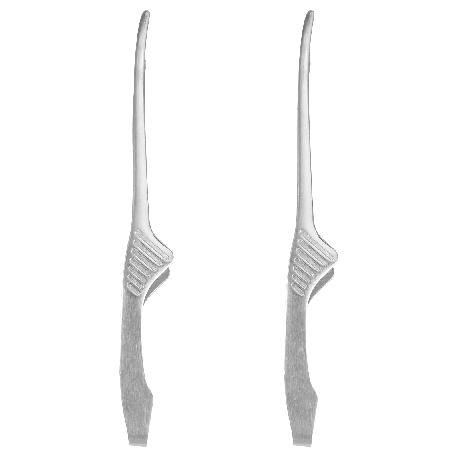 MANLINGDA 2Pcs Korean BBQ Tongs Stainless Steel Grill Pincers for ...