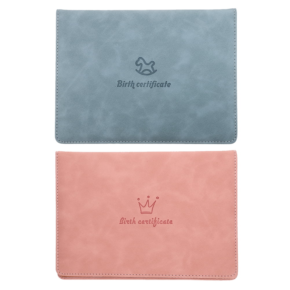 MANLINGDA 2pcs Birth Certificate Sleeve Birth Home Birth Certificate ...