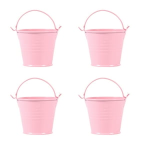 OUNONA 5pcs Small Metal Buckets with Handles Mini Tin Pails for Party ...
