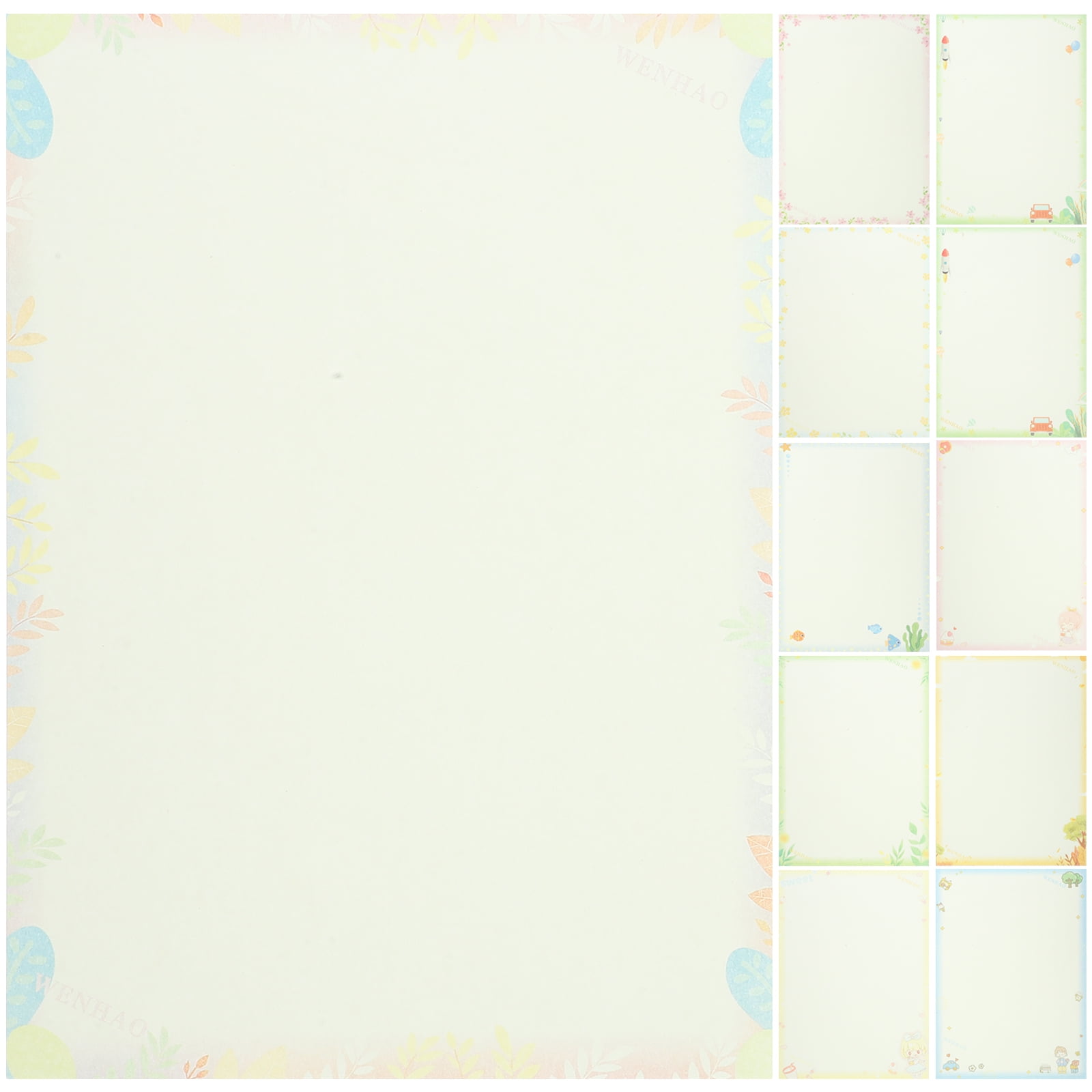 MANLINGDA 50 Sheets Decorative Printer Paper Delicate Printed Paper Diy ...