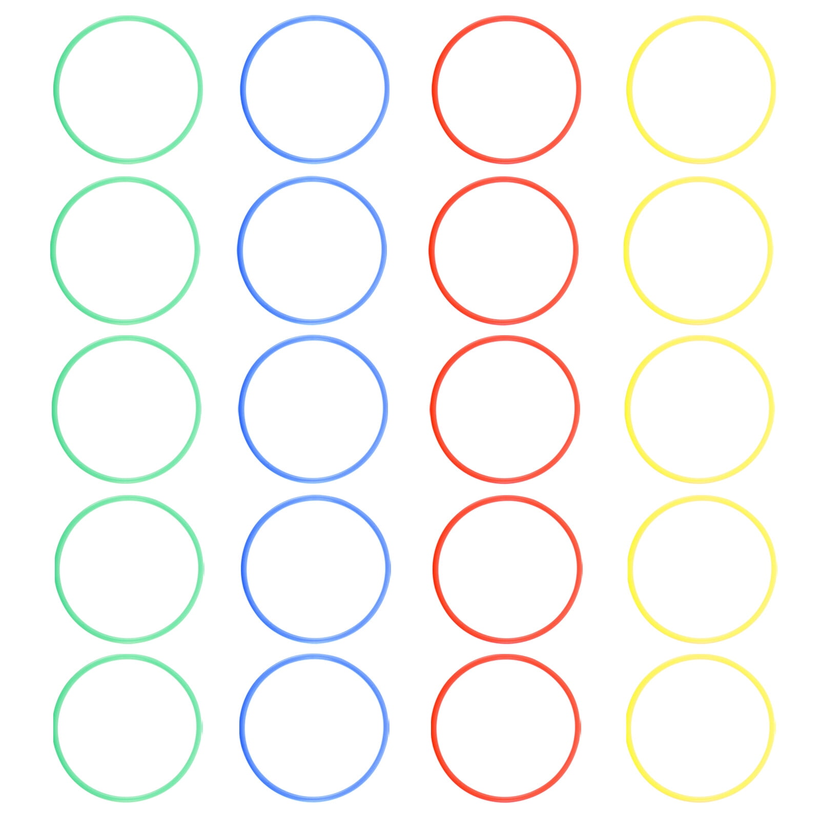 MANLINGDA Carnival Rings 20pcs Plastic Ring Toss Game for Kids & Adults ...