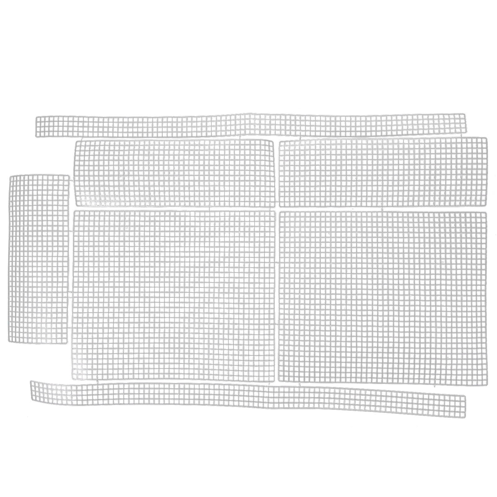 MANLINGDA Clear Mesh Plastic Canvas Sheets for Embroidery - 2 Sets ...
