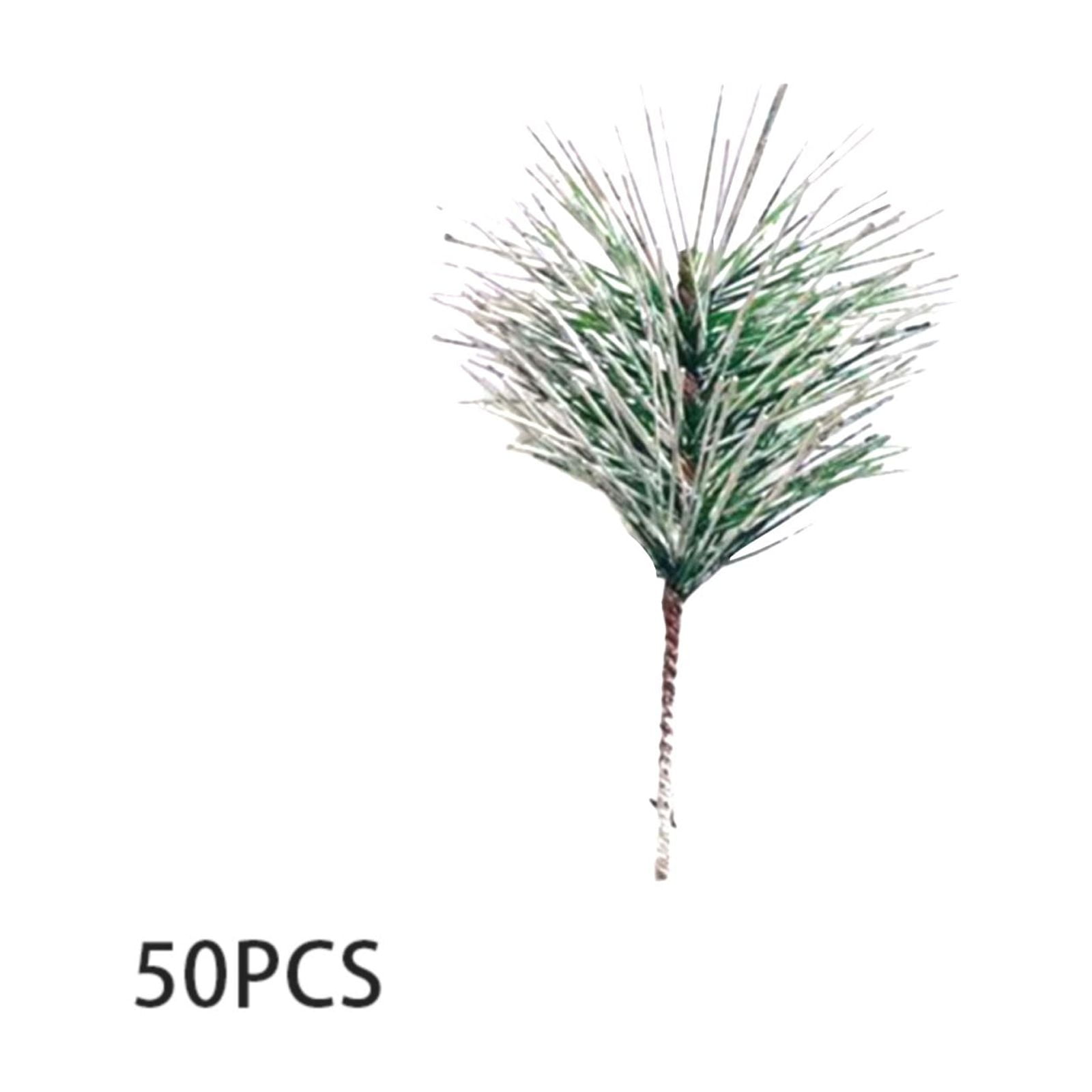 MANMAN Artificial Green Needles Branches 2024 Upgrade Green Plants Needles Artificial Needles ...