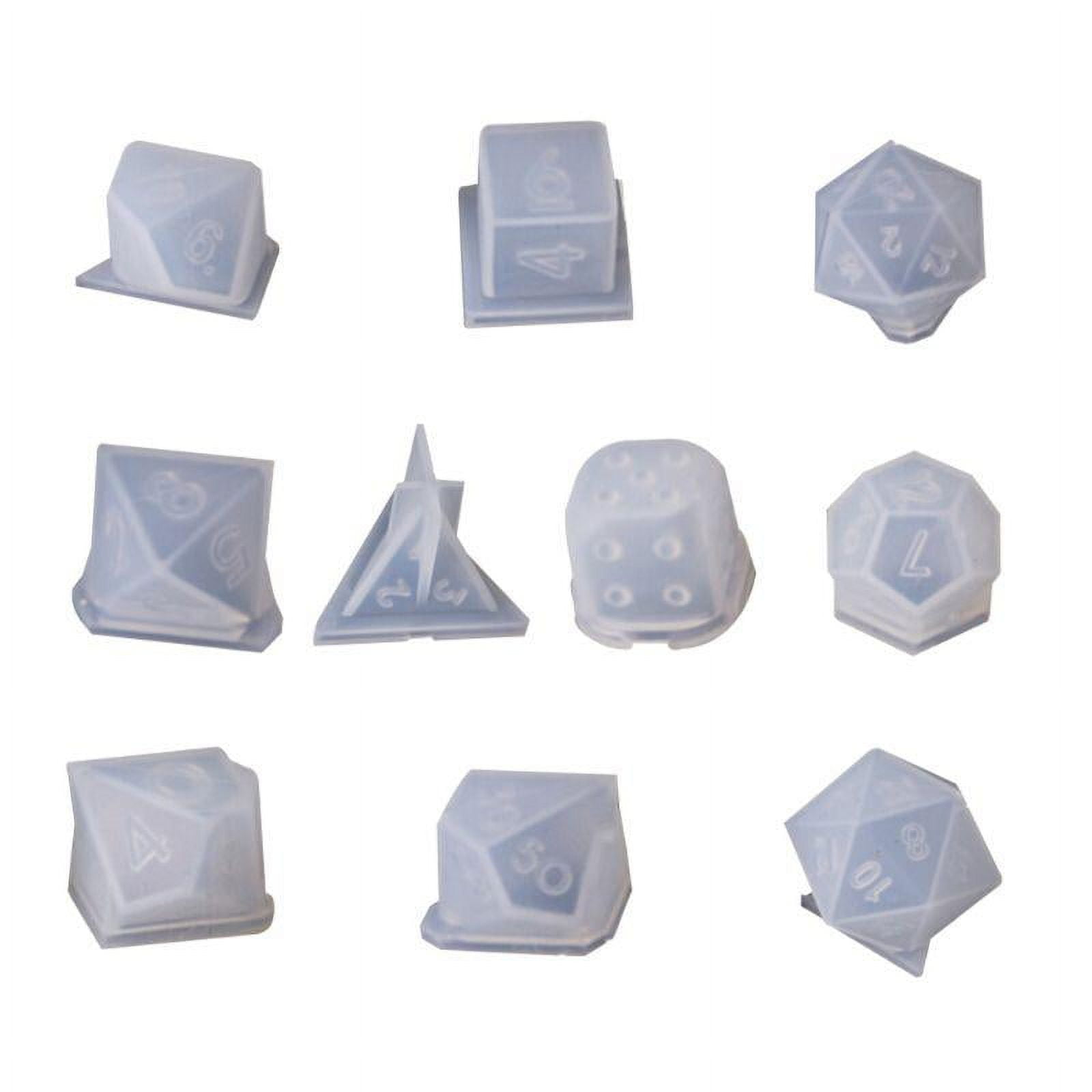 MANNYA 10 Styles Silicone Dice Mold for Epoxy Resin Craft DIY ...