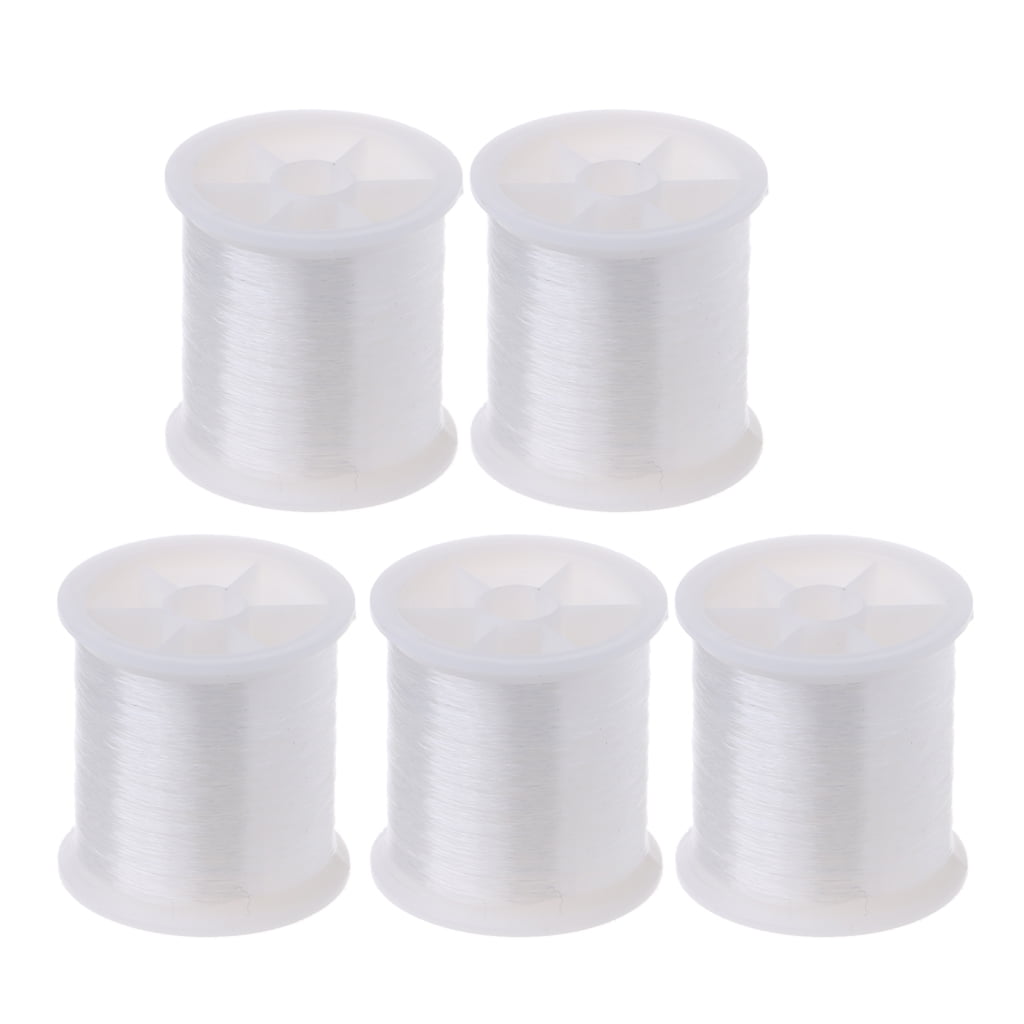 MANNYA 100m/Roll Clear Fishing Line Transparent Nylon Sewing Thread ...