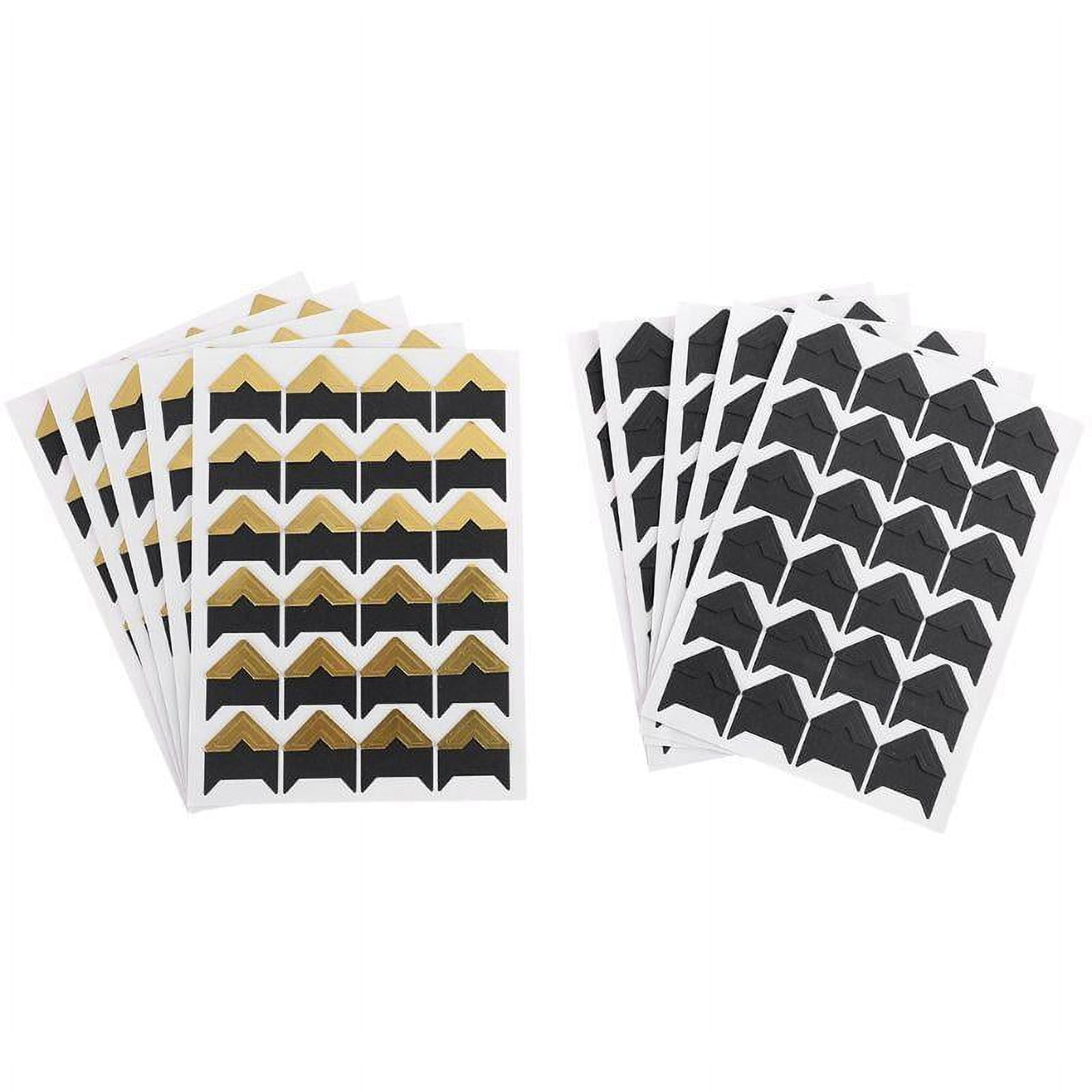 MANNYA 240 Count Photo Corners Stickers Acid Free Photo Corners Papers ...