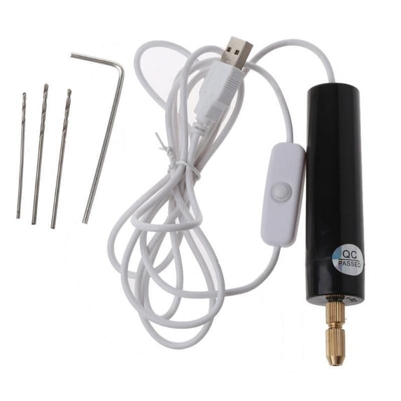 MANNYA 5V USB Plug Portable Handheld Drill Mini Micro Electric Aluminum ...