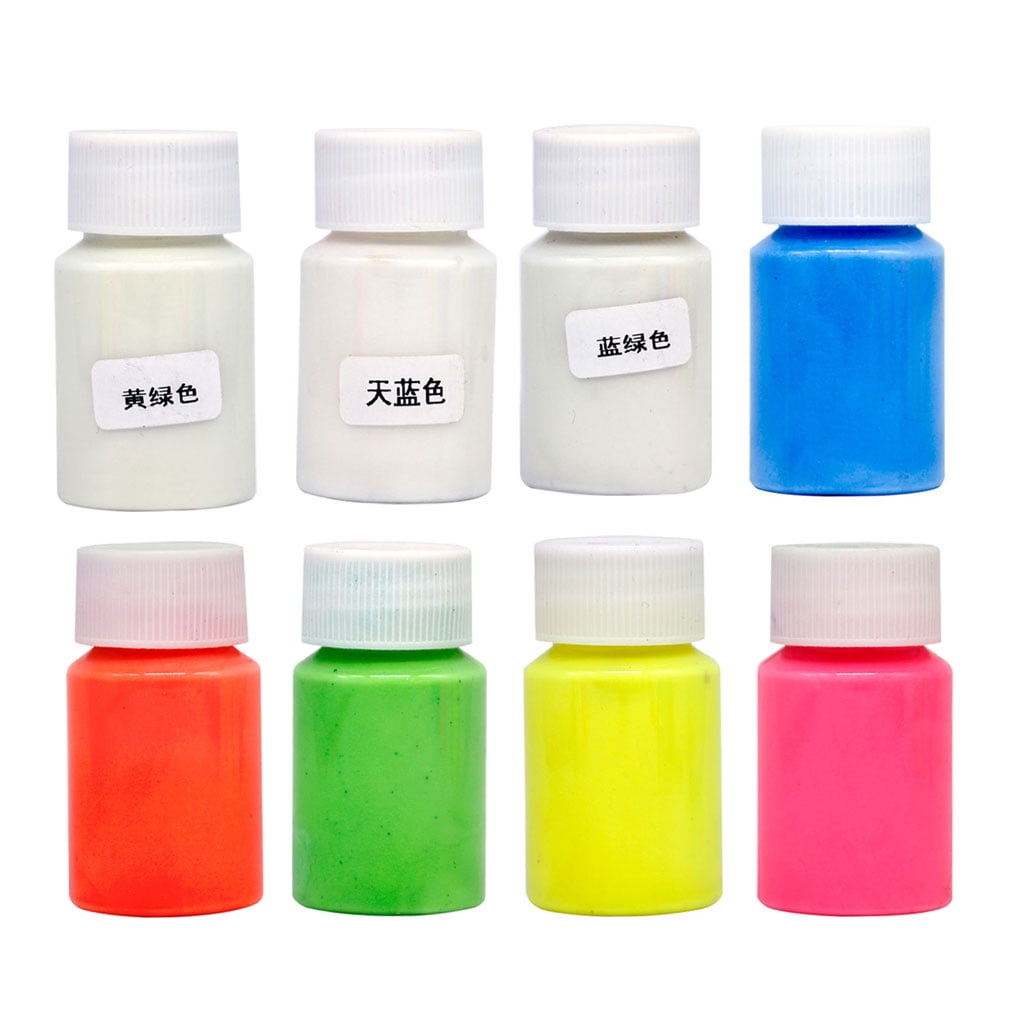 MANNYA 8 Color 15g Luminous Resin Pigment Kit Glow In the Dark Powder ...