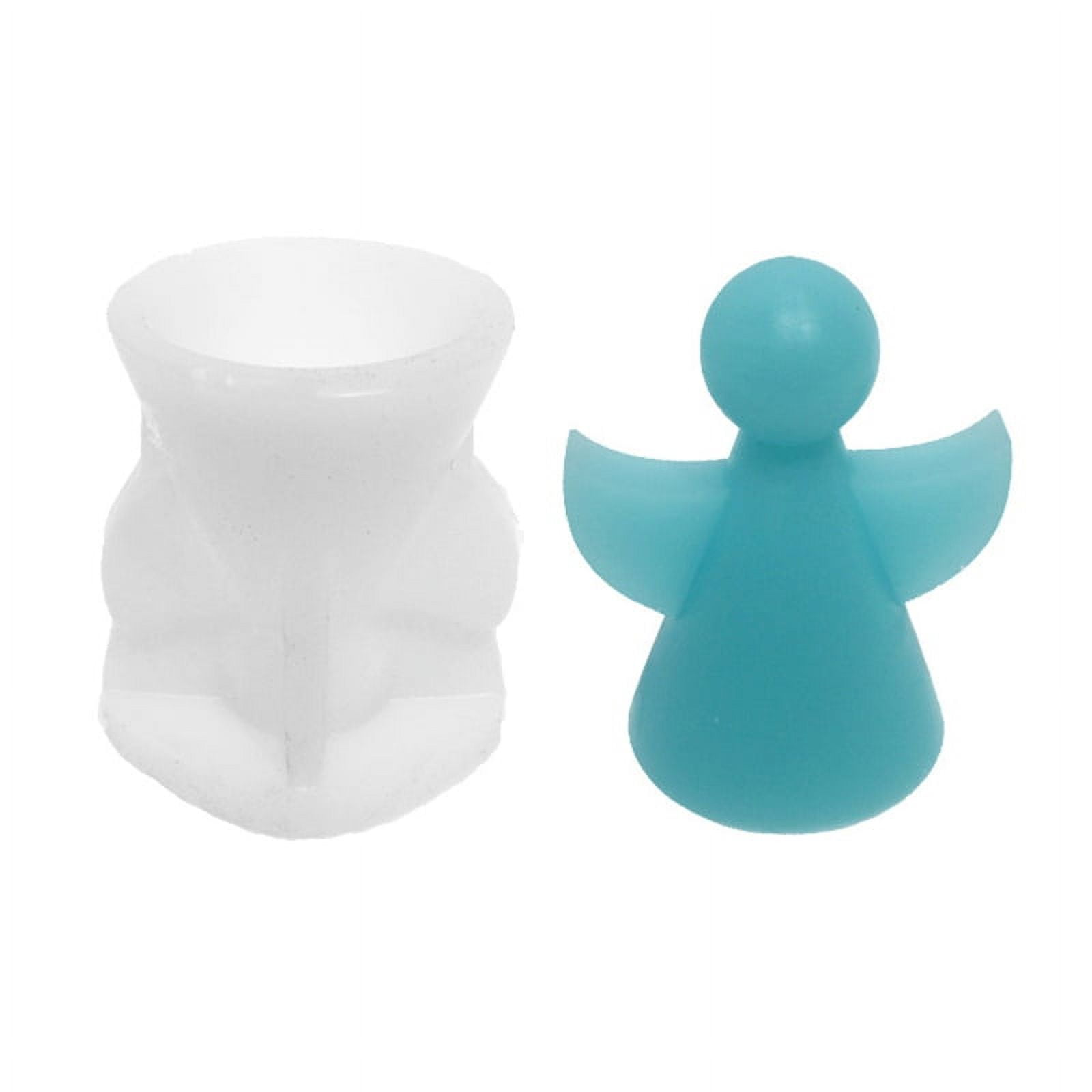 MANNYA Angel Candle Mold Silicone Epoxy Resin Casting Mold for Home ...