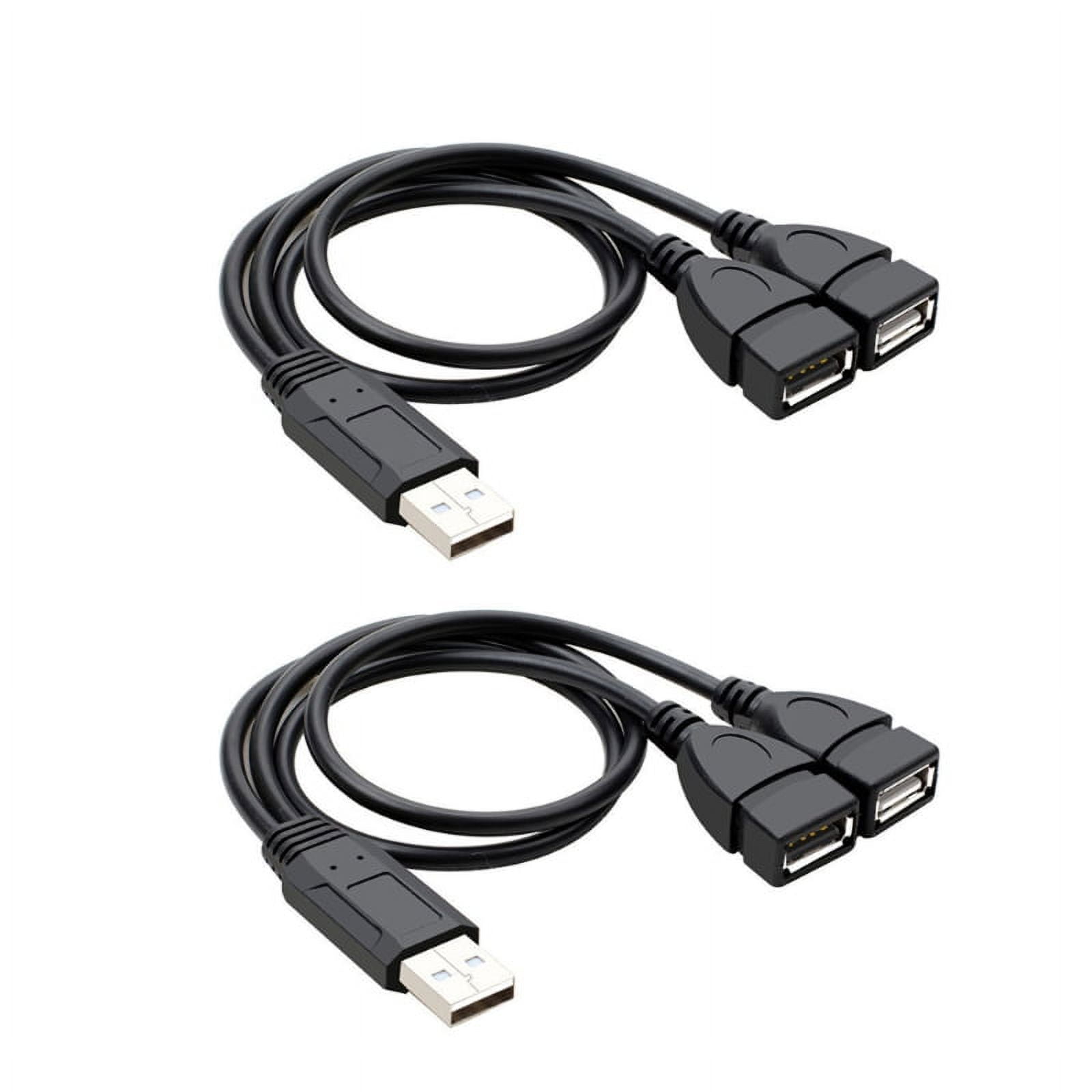 MANNYA Data Charger Power Split Adapter Y Cable Dual Double USB Port ...