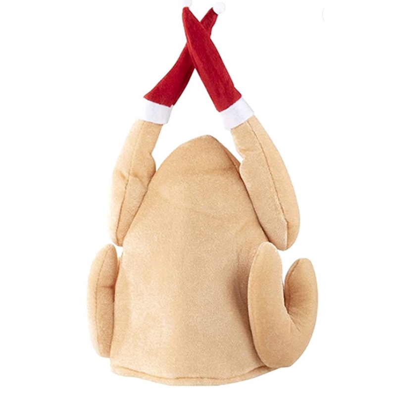 MANNYA Funny Plush Stereo Turkey Hat Teens Thanksgiving Photoshoot Tool ...