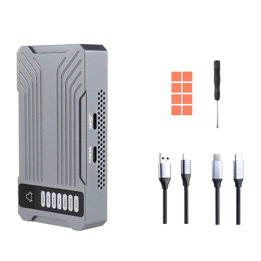 MANNYA M.2 RAID NVMe SSD Case Box JMS586R Chip for 2280 SSD Hard Drive ...