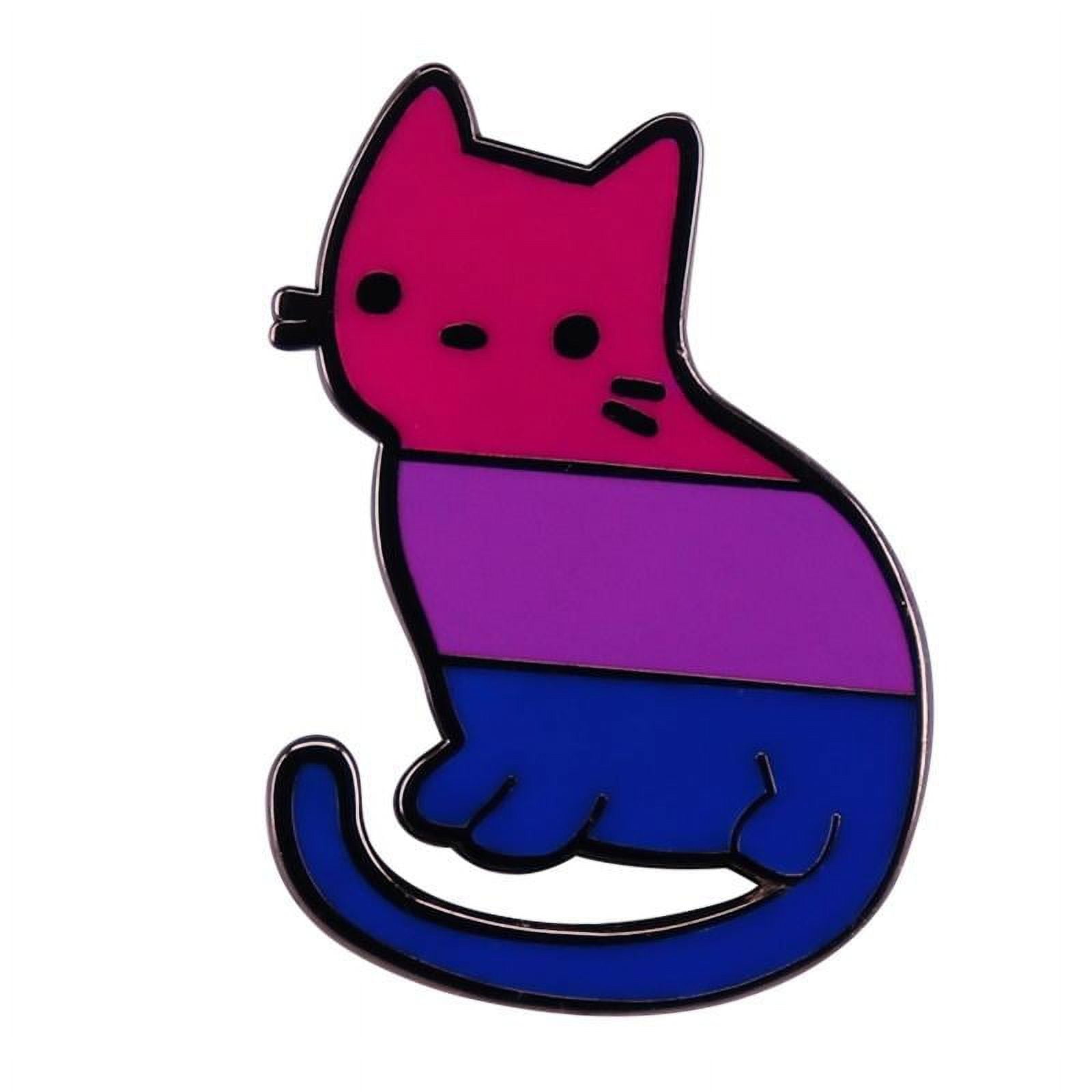 MANNYA Pride Rainbow for Cat Enamel Pin Pansexual LGBT Colors for Cat ...