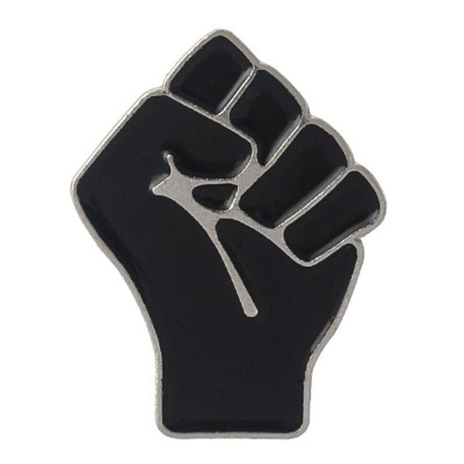 MANNYA Raised Fist Enamel Brooch Badges Black Lives Matter Solidarity ...