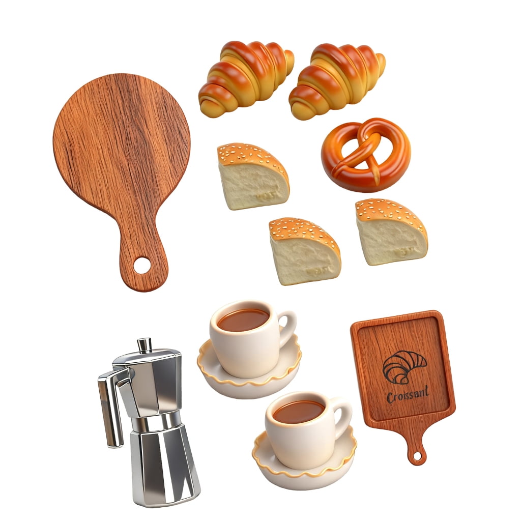 MANNYA Realistic Resin Bread Decorations for Scenes Collectible ...