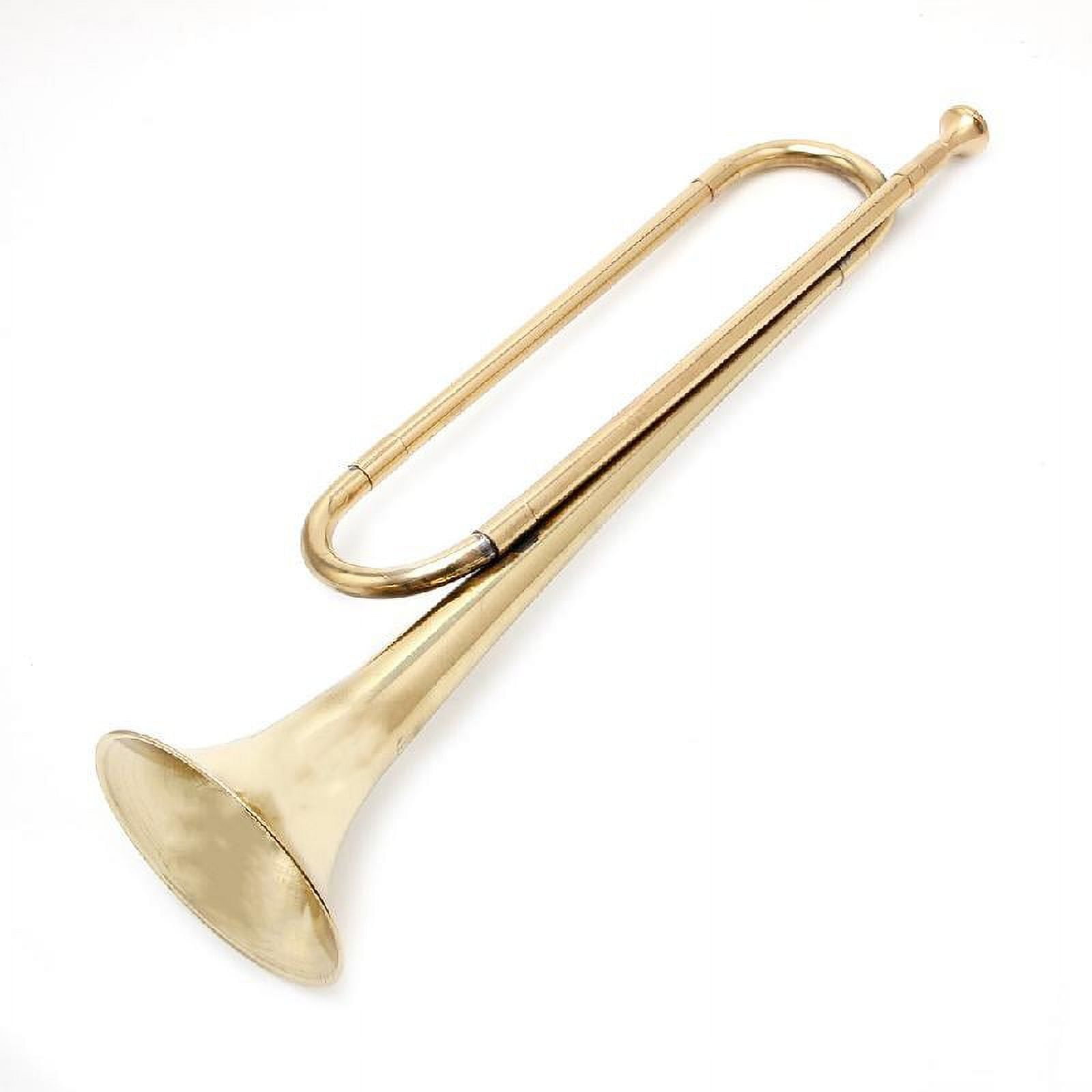 MANNYA Retro B Flat Bugle Trumpet School Band Cavalry Beginner Military ...