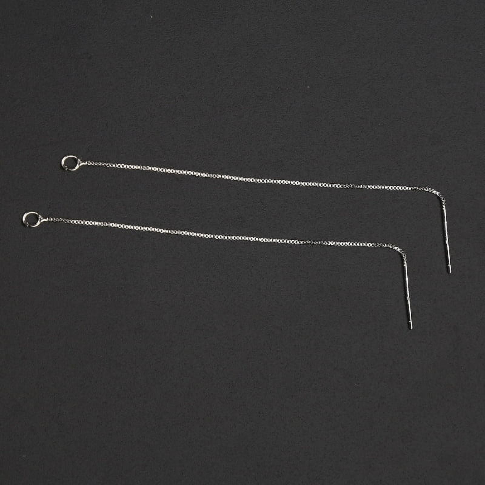 MANNYA Women Dangle Earrings String Dangling Threaded Long Chain ...