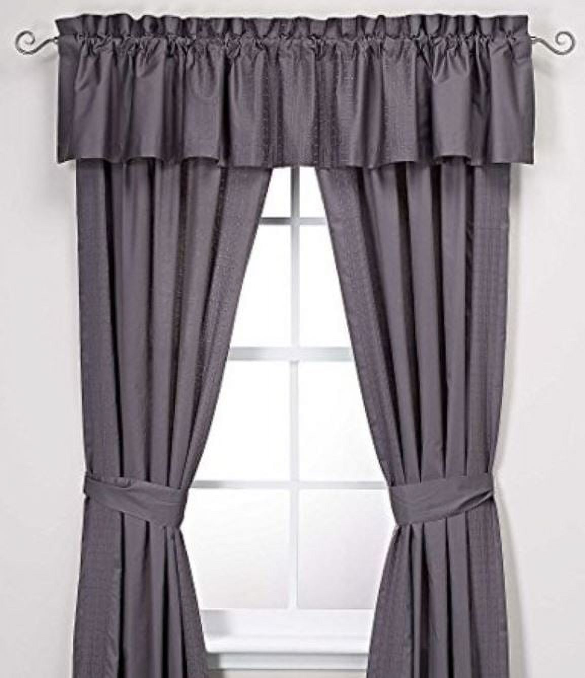 MANOR HILL ELLIS 84-INCH WINDOW PANEL PAIR IN CHARCOAL - Walmart.com
