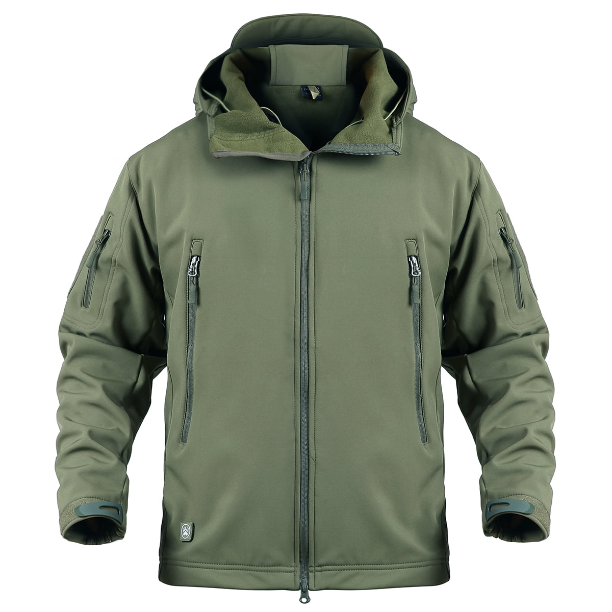 MANSDOUR Men's Softshell Special Ops Military Tactical Jacket Fleece ...