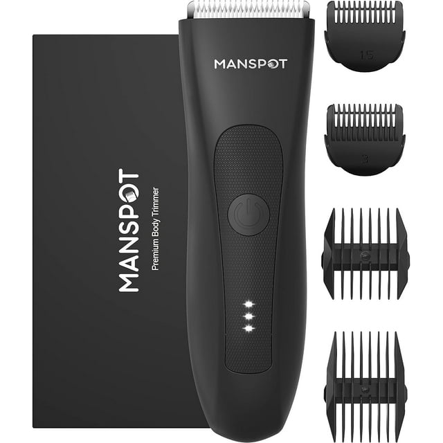 MANSPOT Manscape Groin & Body Hair Trimmer for Men, Electric Ball ...