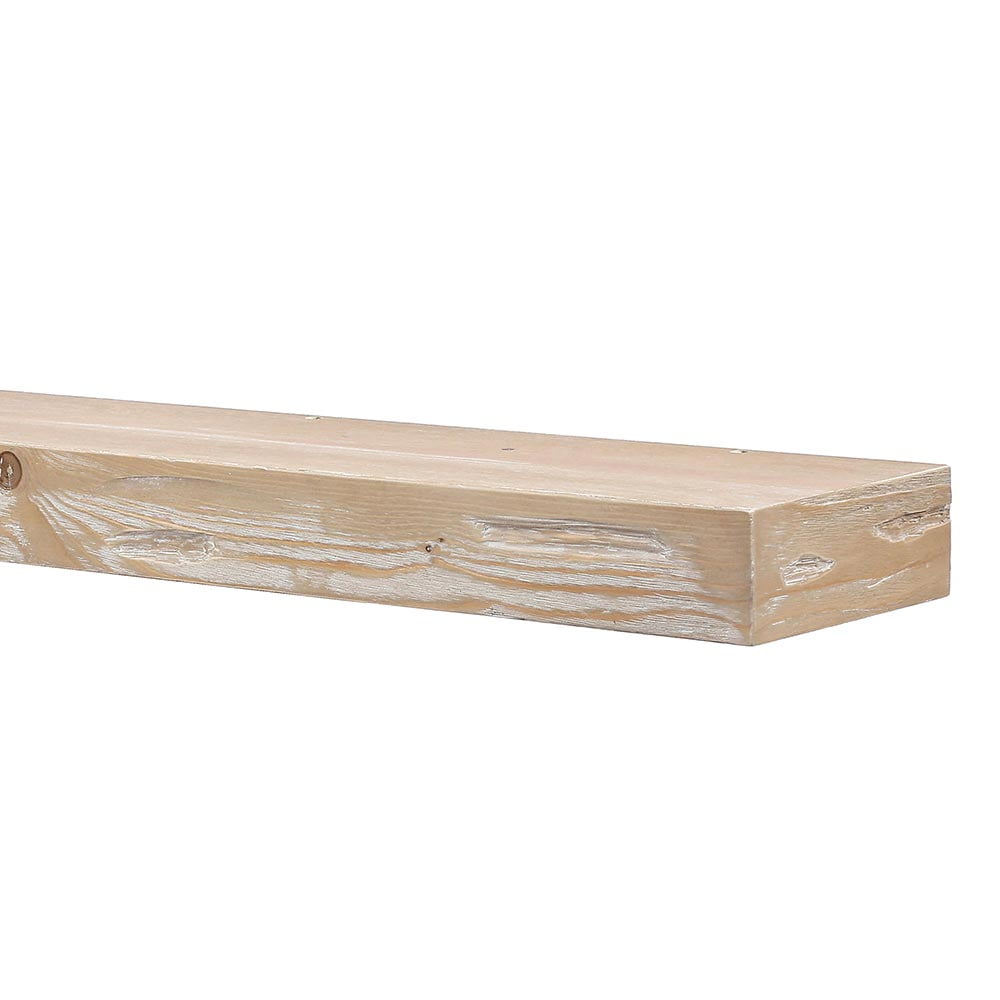 MANTELSDIRECT - Dakota Pine Wood Floating Shelf, Box-Constructed Wood ...