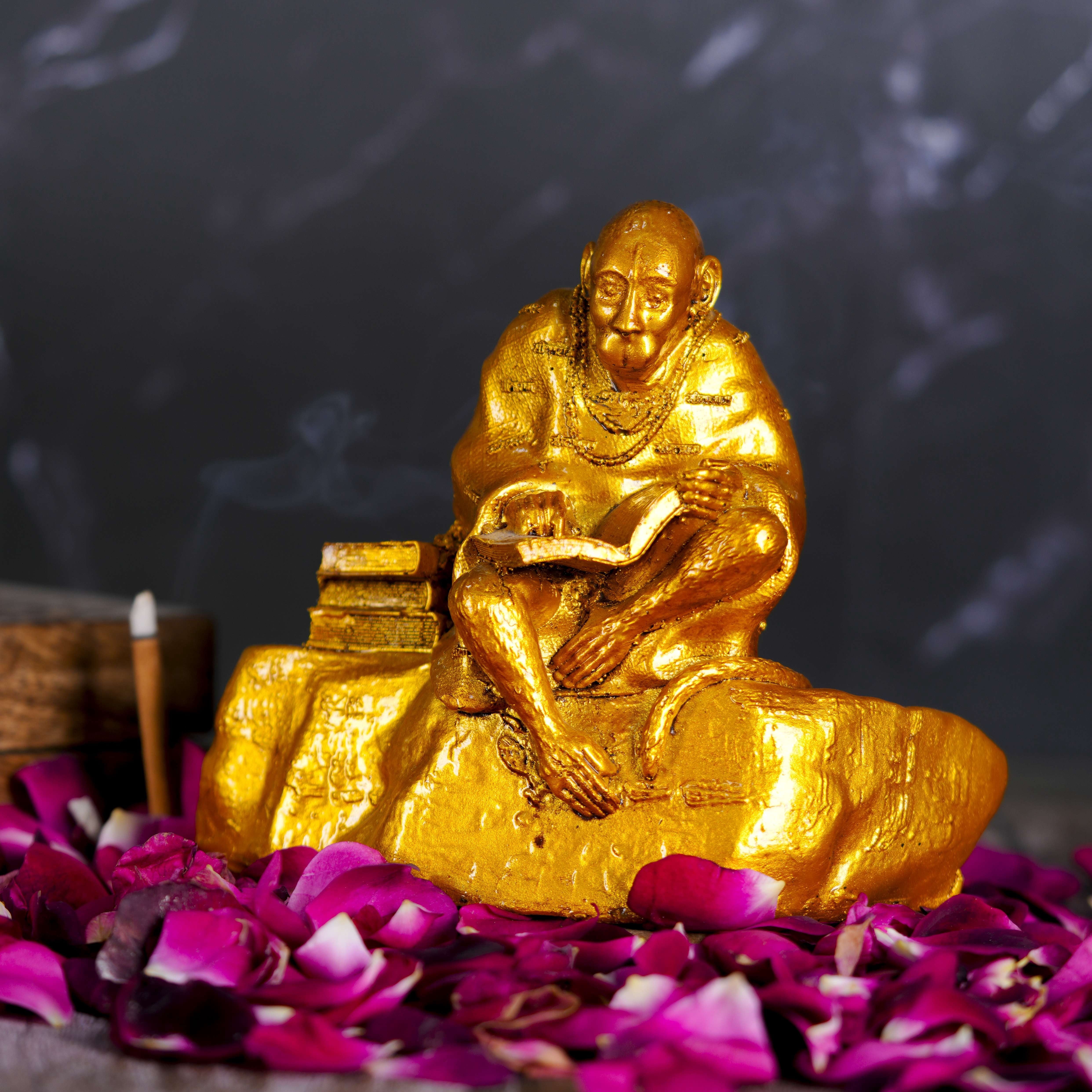AVANTIQUEA Ramayan Hanuman Ji Idol in Resin | Home Decor Showpiece for ...