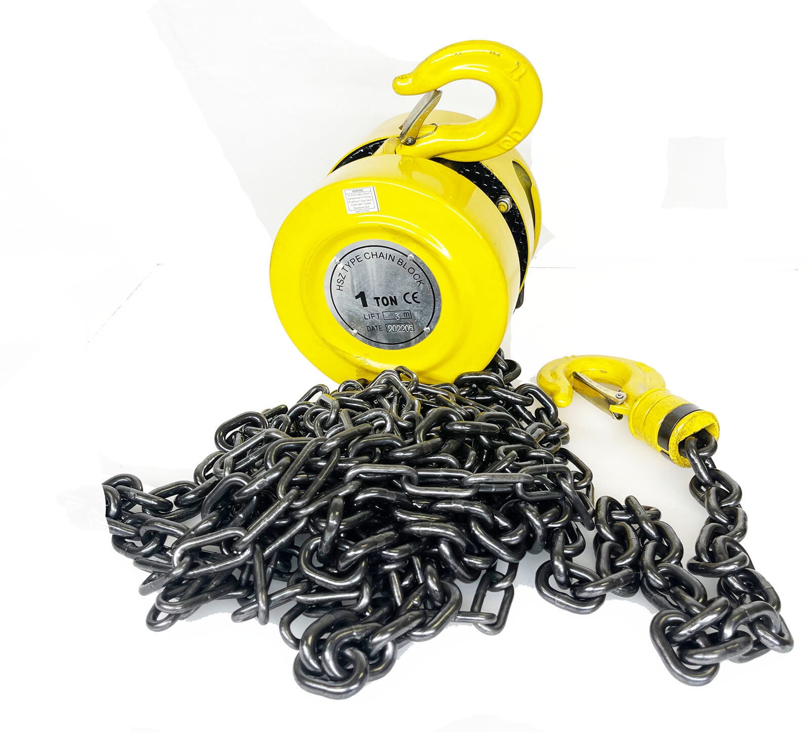 MANUAL 1 TON CHAIN PULLER BLOCK FALL 10FT CHAIN LIFT HOIST W/ HOOKS ...
