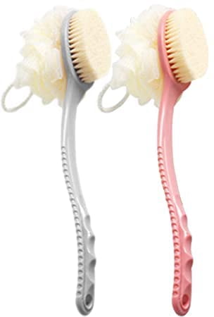 MANVI Body Brushs for Shower Back Scrubber Body Brush with Long Handle ...