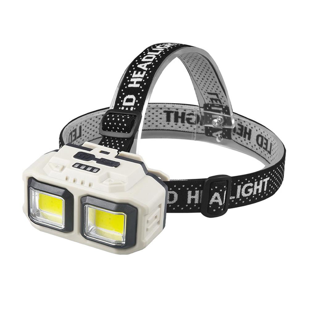 MANYUN Rechargeable LED Headlamp, Powerful Lightweight USB Head Light ...