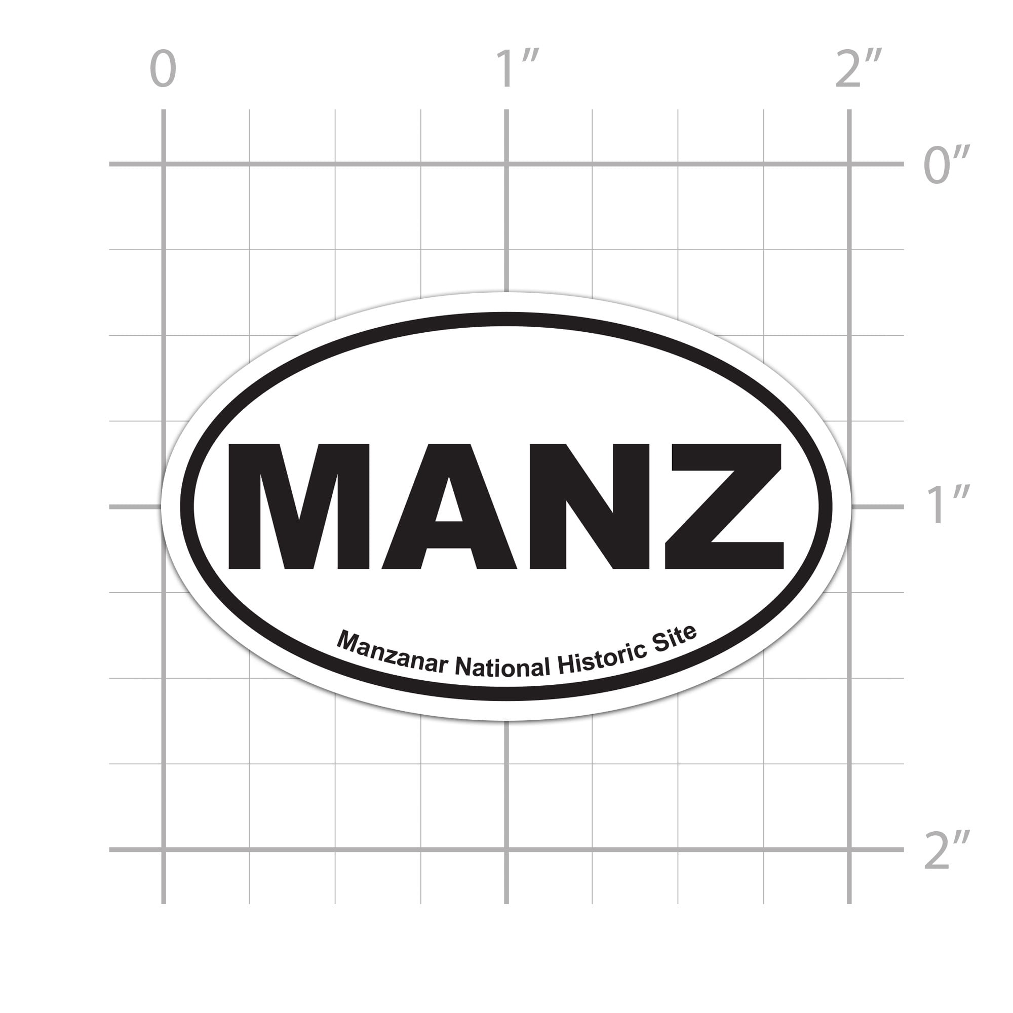 MANZ Manzanar National Historic Site Sticker for water bottle phone ...