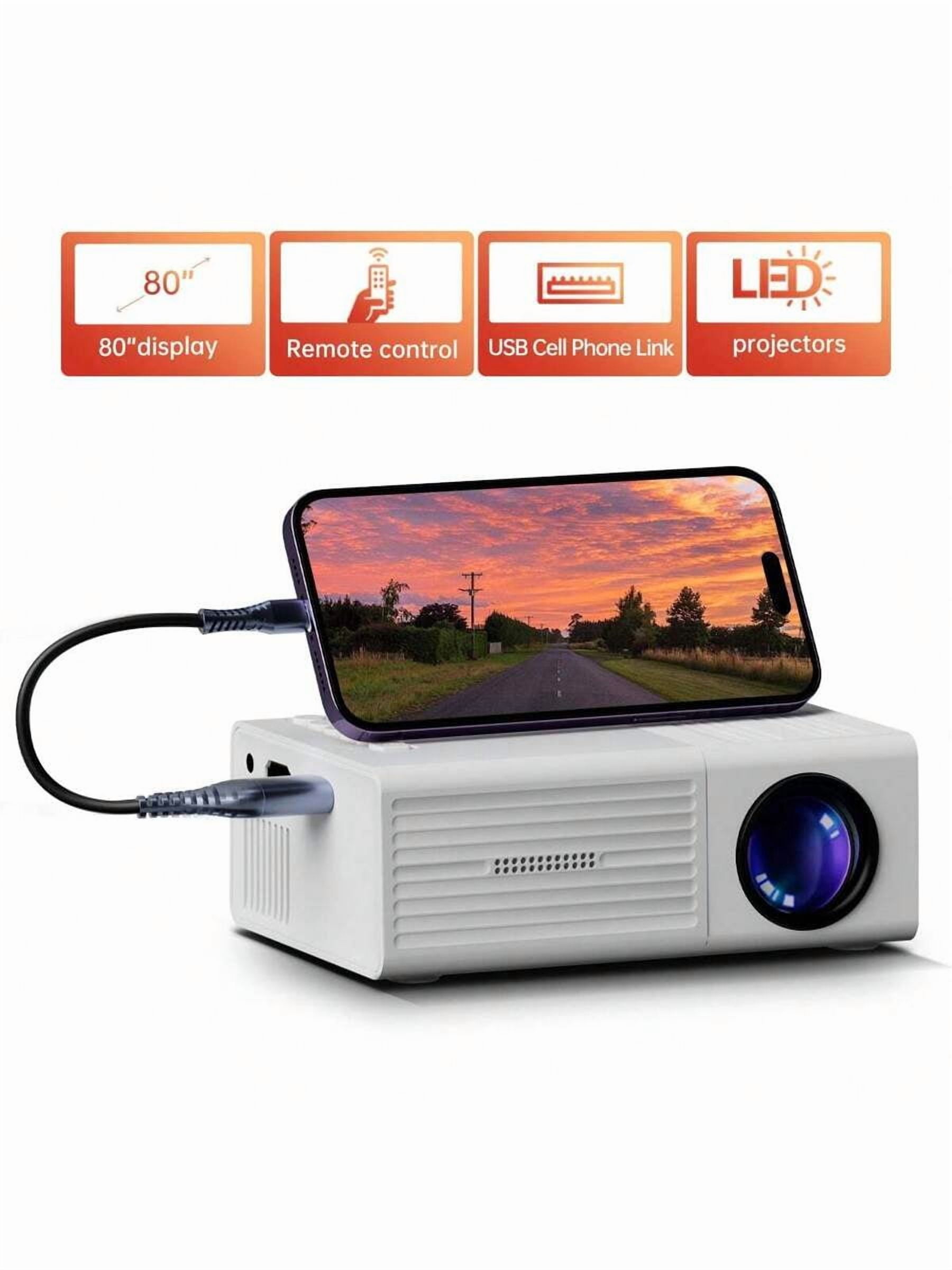 MAOHUTER Portable Mini Projector - Bestseller, 1080P Resolution, Pocket ...