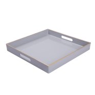 Balsa Circle 14x9 Inch Gold Mirrored Metal Geometric Decorative Serving ...