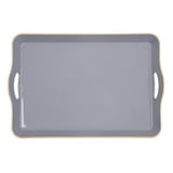 MAONAME Melamine Serving Tray with Handles, Gray Modern Decorative Tray ...