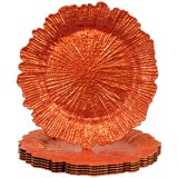 MAONAME Orange Charger Plates, Reef Plates Charger for Dinner Plate,13 ...