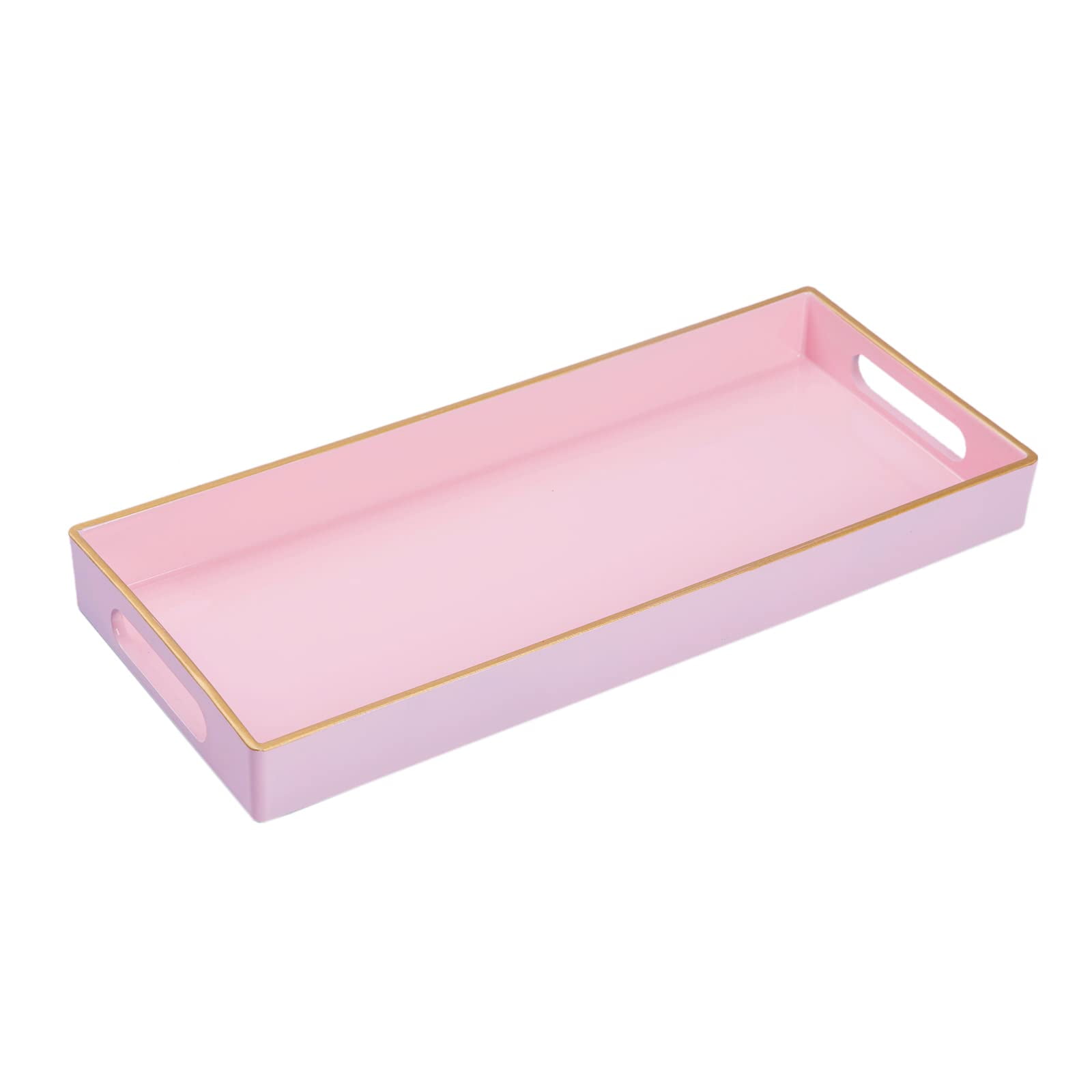 MAONAME Pink Vanity Tray, Bathroom Counter Tray, Decorative Tray with ...