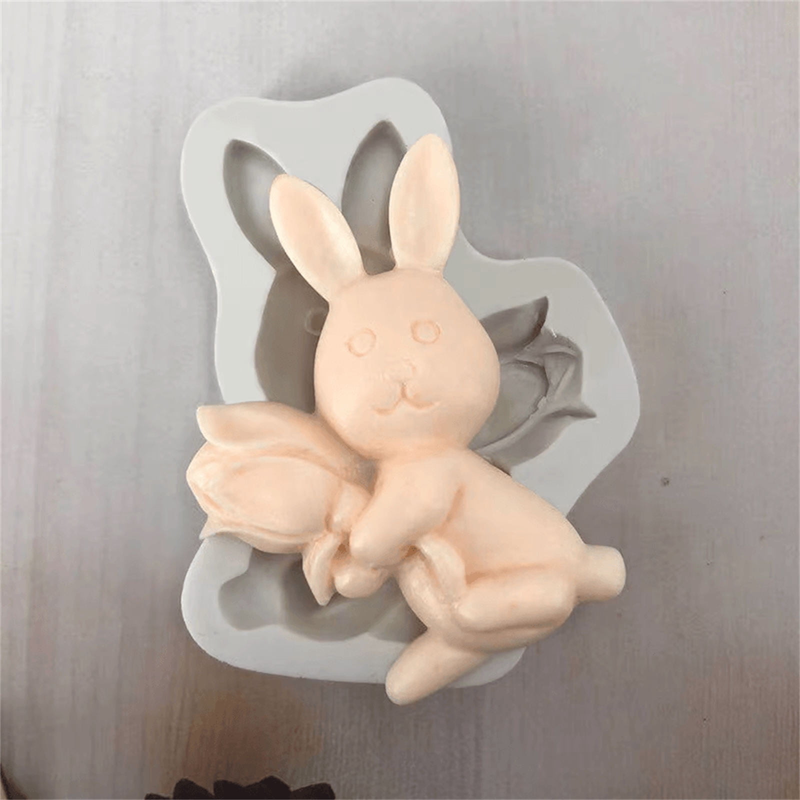 MAOWAPLG Easter Bunny Silicone DIY Chocolate Cake Baking Tools Drip ...