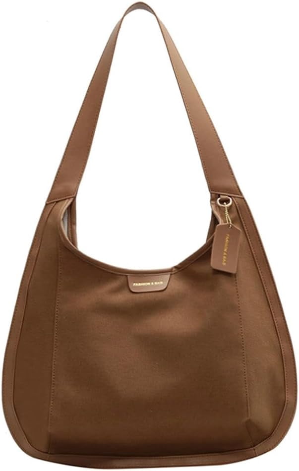 MAOYA Canvas Shoulder Tote Bag for Women Large Hobo Purse Casual Solid ...
